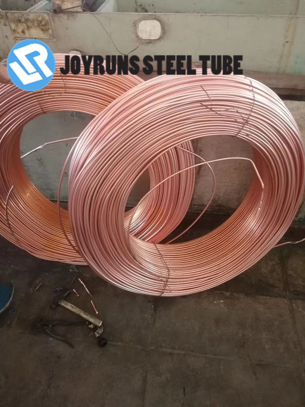 BHG2 Double Wall Steel Tube ASTM A254-97 4*0.6mm Bending Copper Bundy Pipe